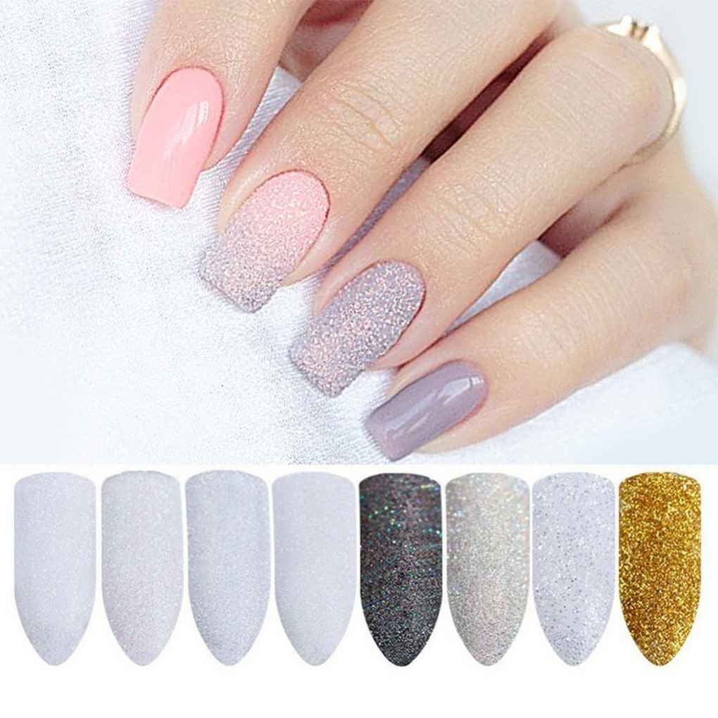 Glitter Powder Nail Designs