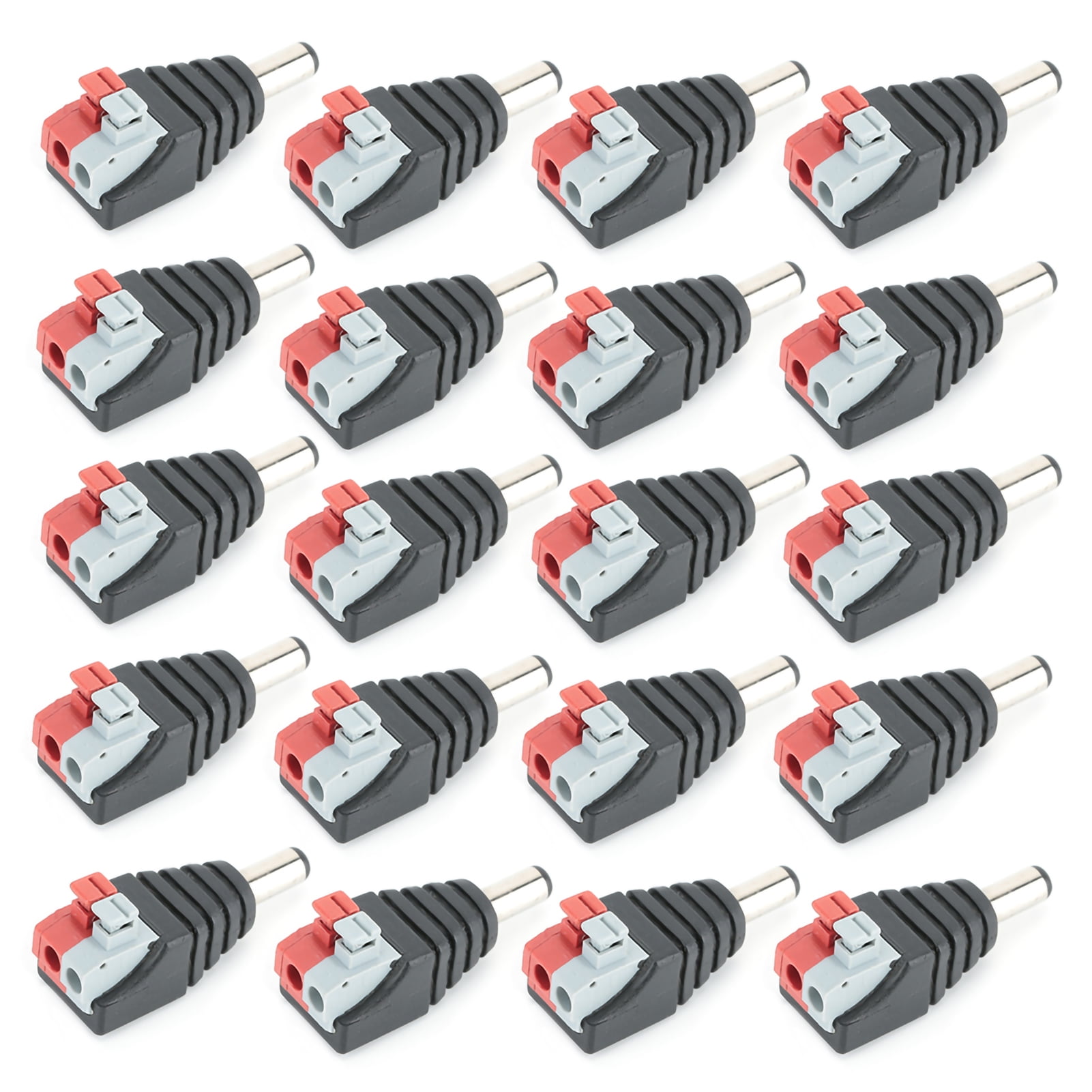 Terminal de cable conector macho 20 piezas 5,5 x 2,1 mm Bling Bling ...