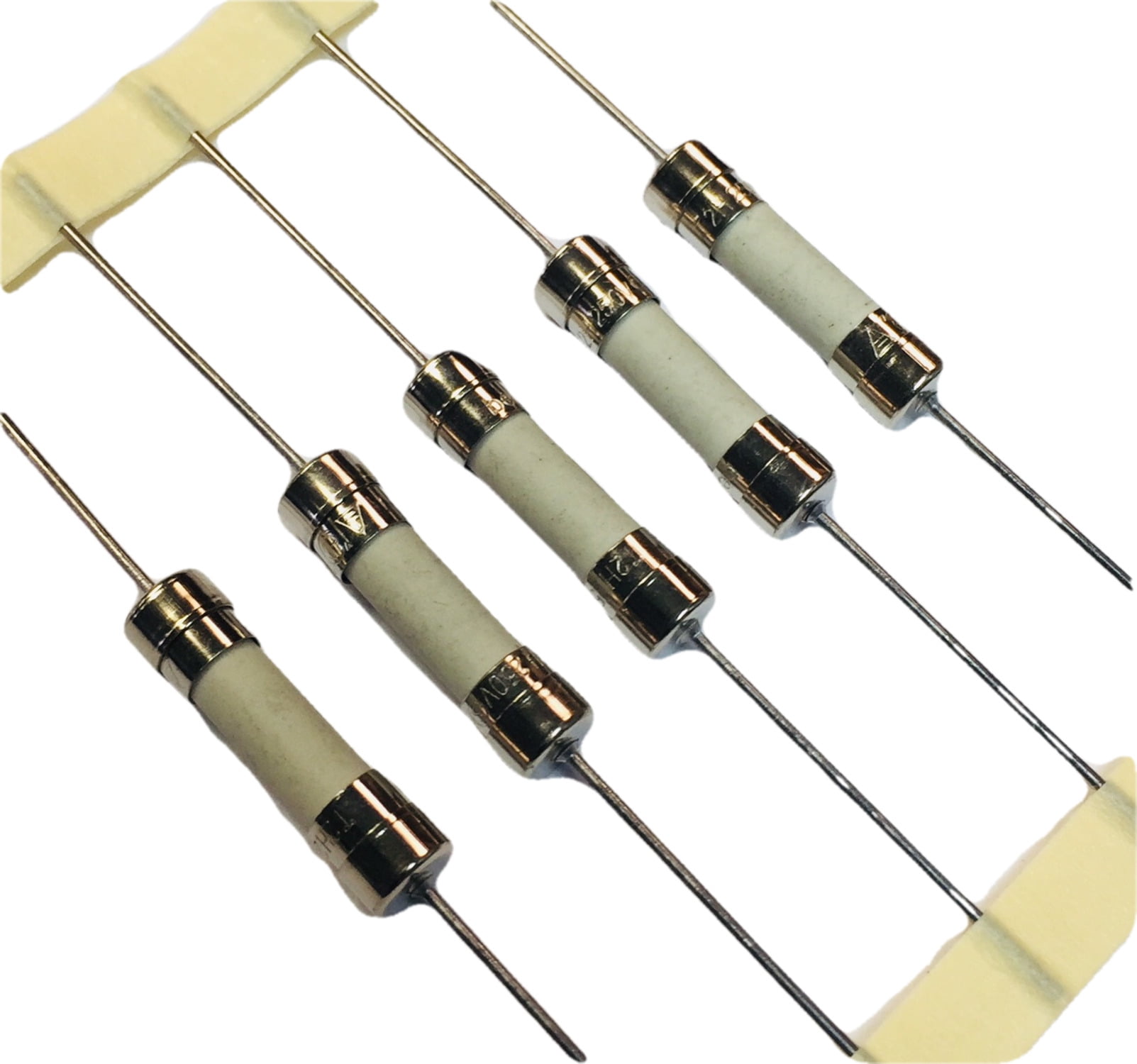 Pack of 5 5HTP 2-R Fuse 2A 250V Axial 5 X 20mm Ceramic Miniature Slow ...