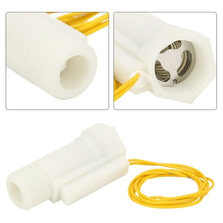 YLSHRF Plastic Water Flow Sensor Switch Piston Type G1/2in Male/Female ...