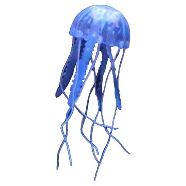 Langgg Silicone Aquarium Artificial Jellyfish Luminous Fake Replacement ...