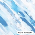 Blue Abstract Shower Curtain 72x72 Inch, Modern Minimalist Brush Stroke ...
