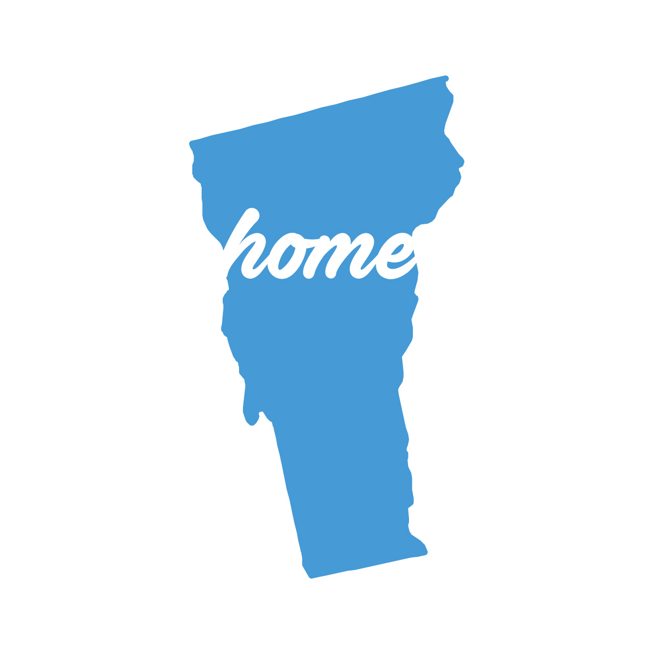 Vermont Home Sticker Decal Die Cut - Self Adhesive Vinyl - Weatherproof ...