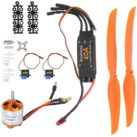 RC Airplane Set, Remote Control Plane Upgrade Part 1100KV Brushless ...