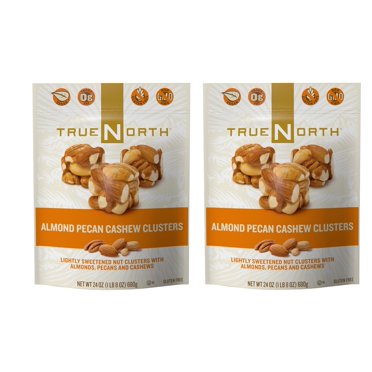 2 Pack | True North Almond Pecan Cashew Clusters (24 oz.) - Walmart.com