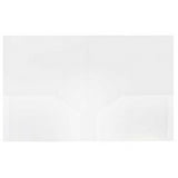 JAM Paper Plastic 2 Pocket Heavy Duty Folders, Clear, 9 x 12, 6 Pack ...