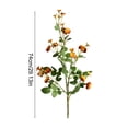 Artificial Rose and Flower Stem, 74cm Tall Flower Branch, Home Vase ...