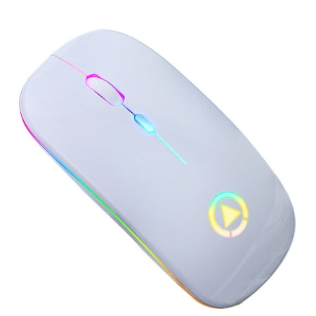 Wireless Silent Computer Mouse Rechargeable Portable Mouse PC Laptop ...