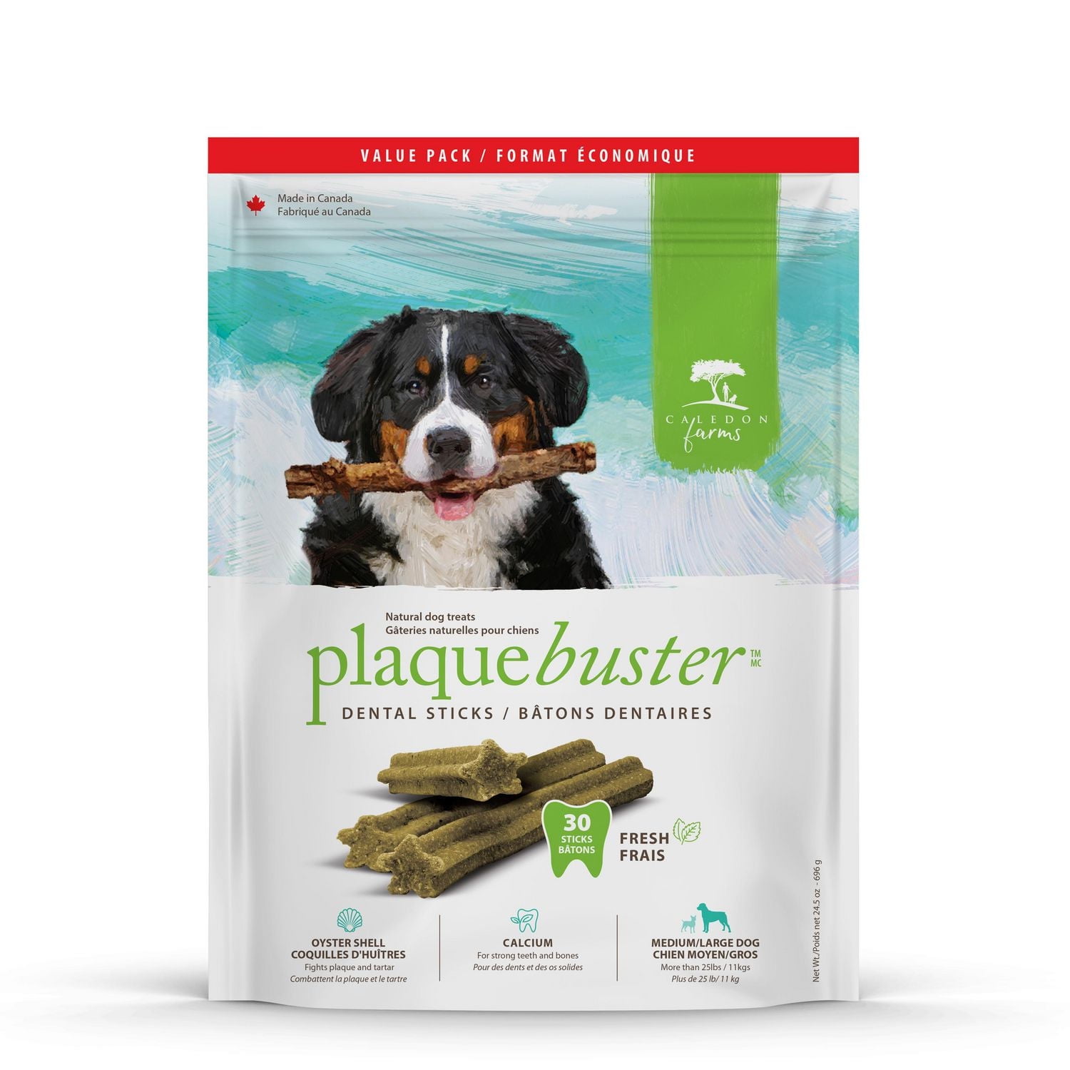Caledon Farms Plaque Busters - Fresh Value Pack, 696g / 30 Plaque ...