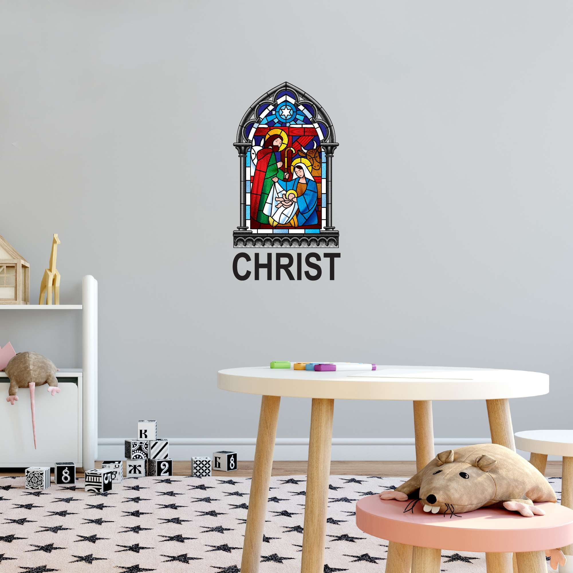 Christ Wall Decal Religious Jesus Christ Wall Decal Vinyl Art Quote ...
