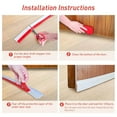 Door Draft Tape Door sweep Door draft stopper Door sweeper for draft ...