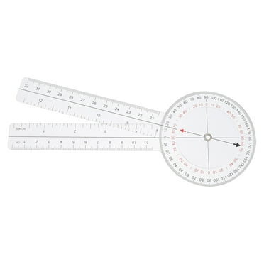 12 Inch Goniometer,Transparent Orthopedic Angle Ruler Plastic ...