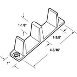 Prime-Line Sliding Closet Door Bottom Guide, 4-3/16 in., Plastic ...