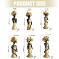 African Women Sculptures Desktop Ornament Exotic Tribal Lady Figurines ...
