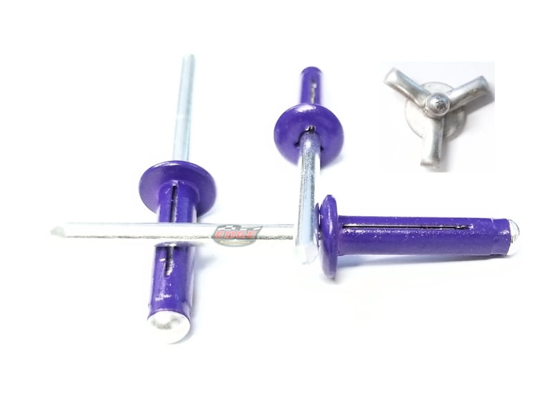 Purple Small Head Exploding Pop Rivets 3/16" Exploder 100 pack ...
