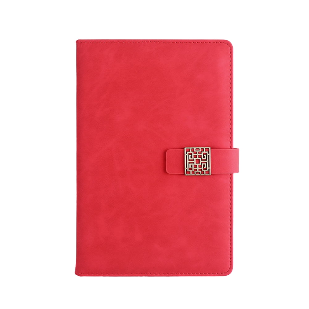 PU Leather Cover Notebook with Magnetic Buckle and Pen Loop Holder ...
