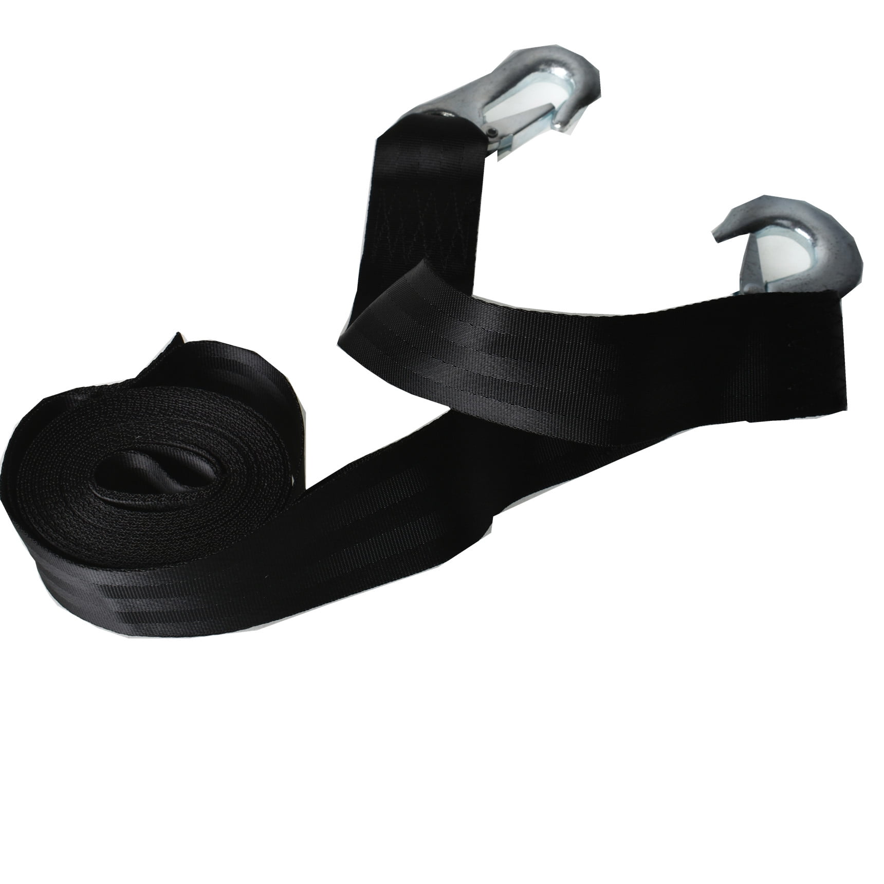Trailer Winch Strap Heavy Duty High Strength Polyester with 2 Safety ...