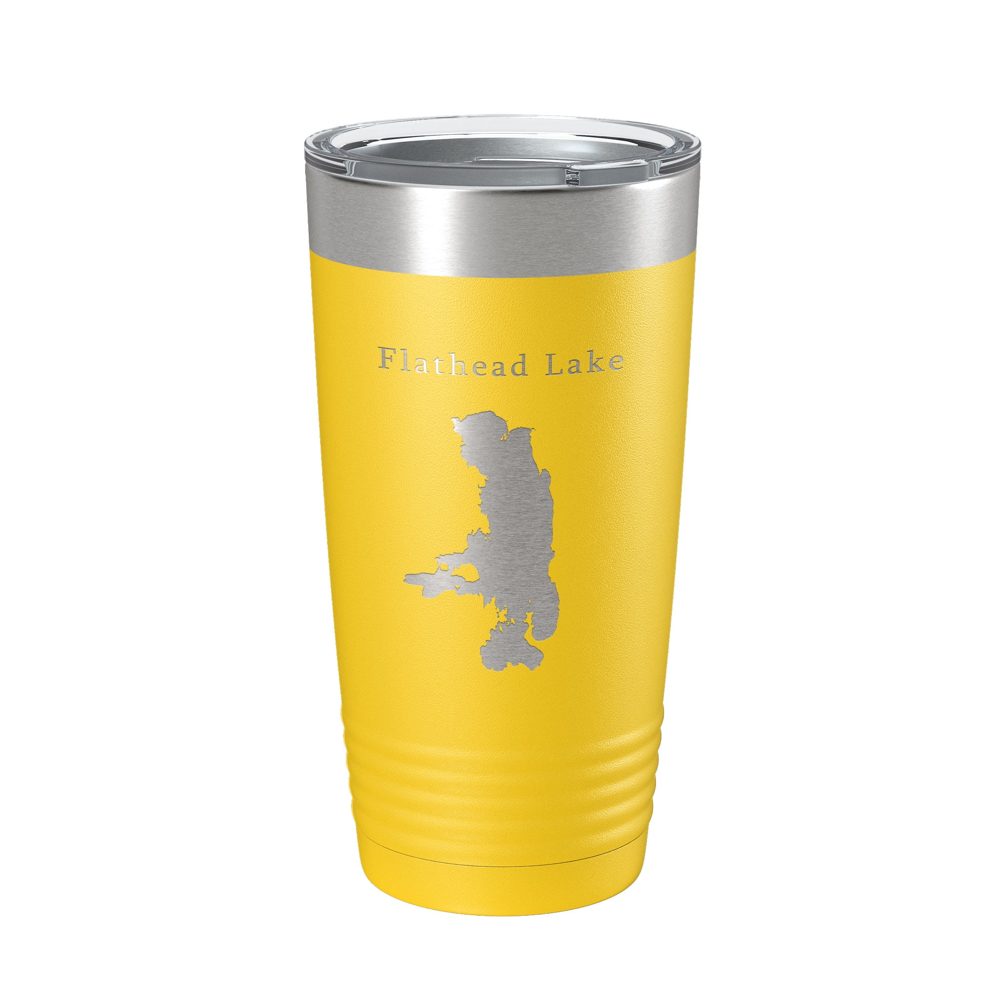 Flathead Lake Map Tumbler Travel Mug Insulated Laser Engraved Coffee ...