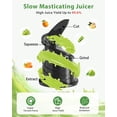 Cold Press Juicer, ECOSELF Slow Masticating Juicer with 4.35" Large ...