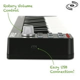 Pyle PMIDIKB10 - Compact MIDI Keyboard - USB Digital Piano Controller ...