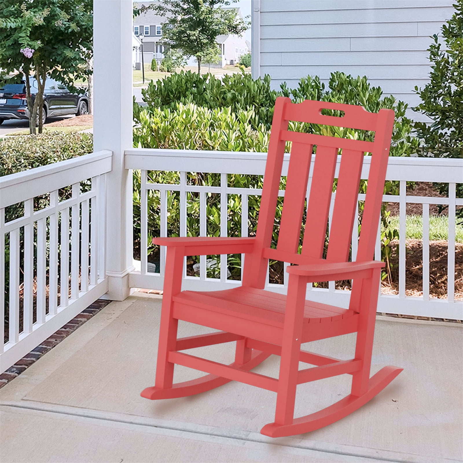Williamspace HDPE Rocking Chair Fade-Resistant Porch Rocker Chair All ...
