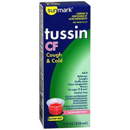 UPC 010939024442 - Sunmark Tussin CF DM Cough & Cold Syrup, 8 Fl. Oz ...