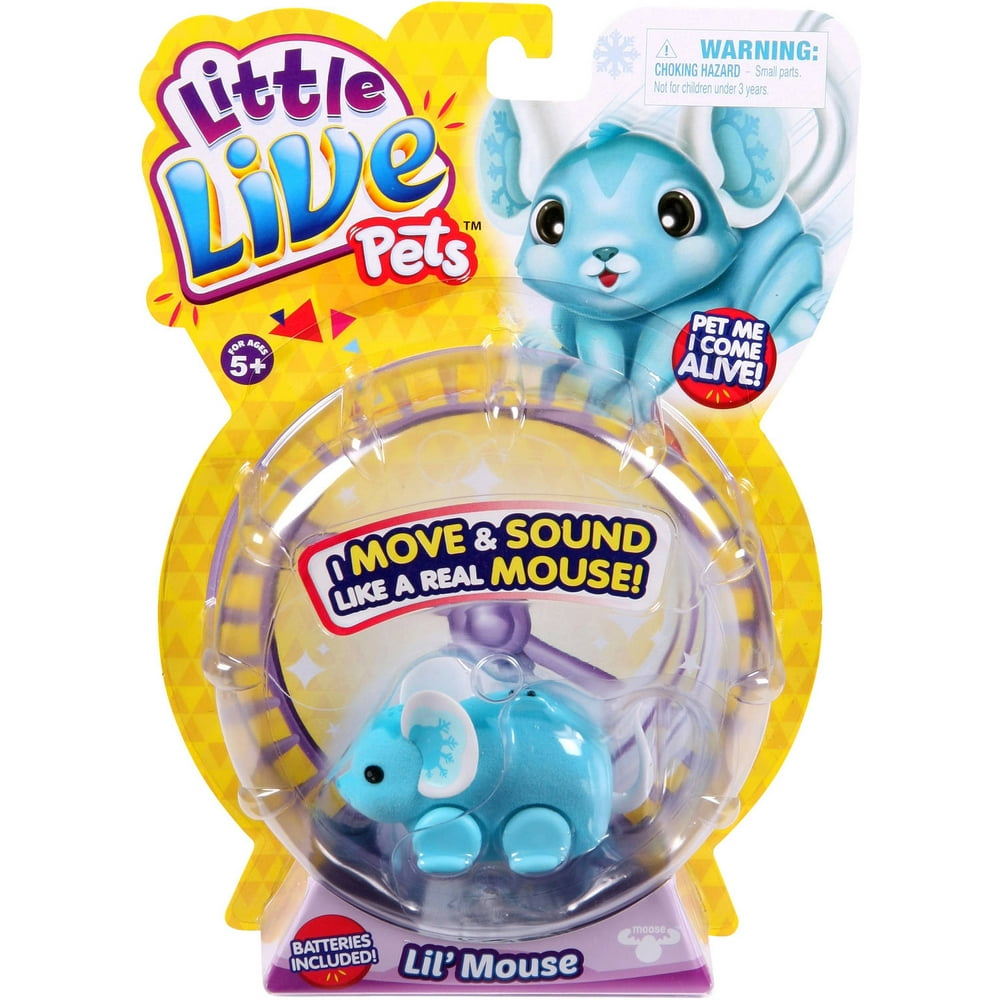Moose Toys Little Live Pets Season 1 Lil' Mouse Single Pack, Chatter ...