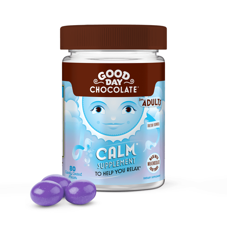 Good Day Chocolate Calm Supplement, 80 ct - Walmart.com - Walmart.com