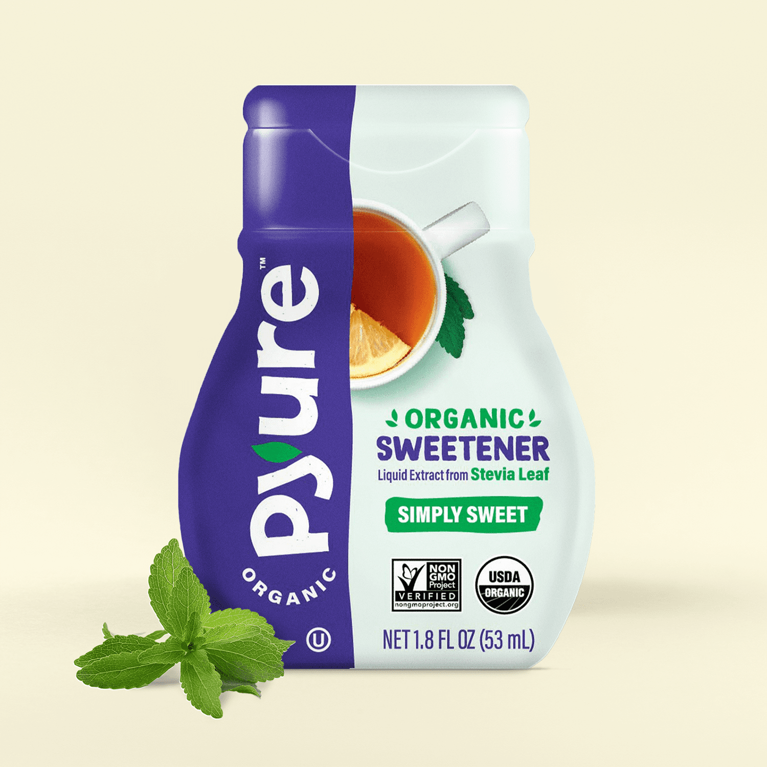 Pyure Organic Liquid Stevia Extract Sweetener, Simply Sweet, Sugar ...