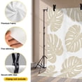 Beige Monstera Leaf Backdrop for Photography, Tropical Botanical ...