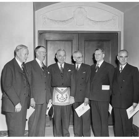 President Harry Truman Wearing His Masonic Regalia. He Was Visiting The ...