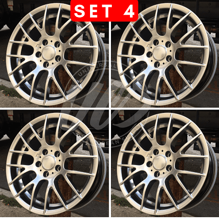NEW 18 inch x 8 Alloy Wheels Rims Bolt Pattern 5x120 Hyper Silver +35 ...