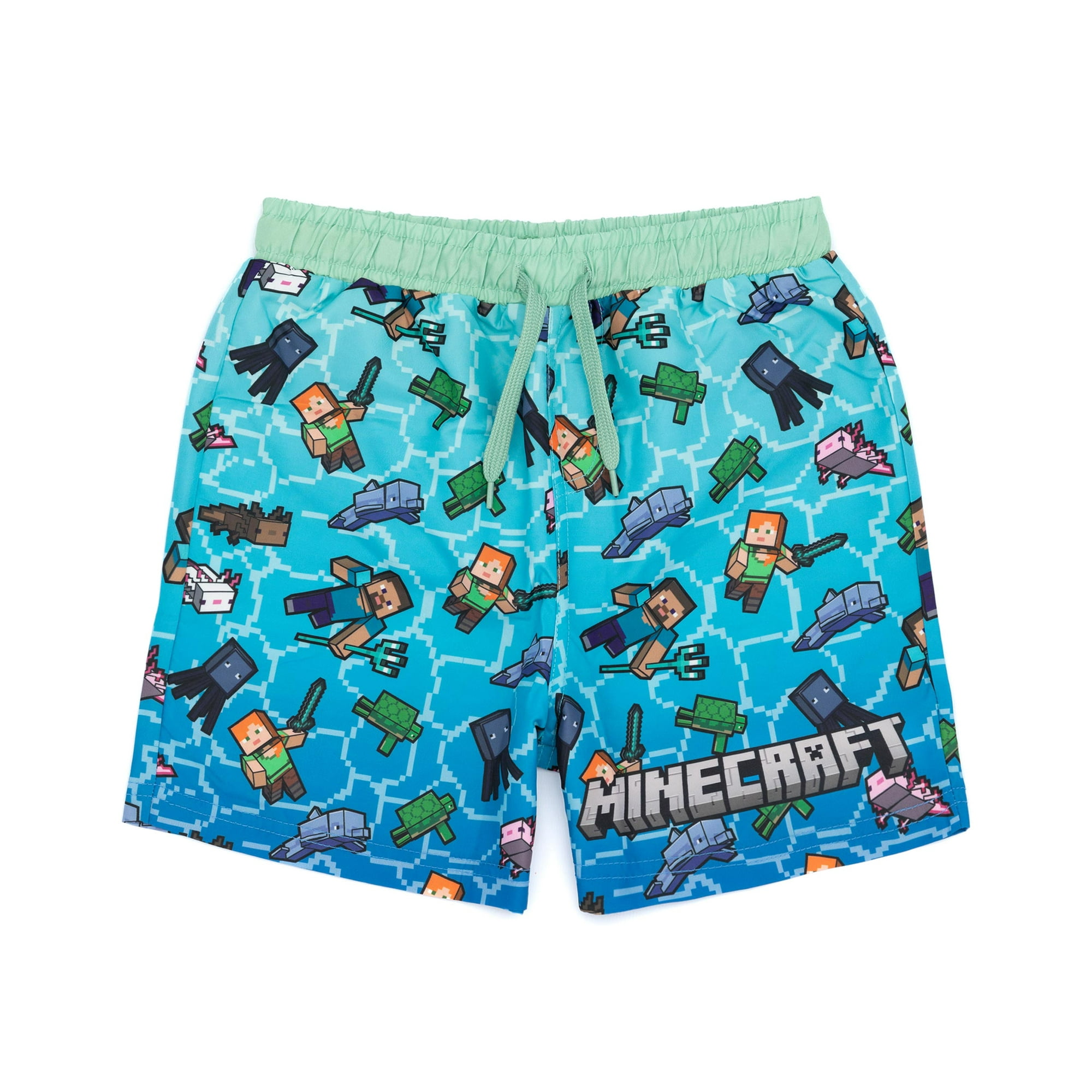 Click here for Minecraft Boys Blue Swim Shorts prices