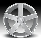 DUB BALLER 24X10 GLOSS SILVER BRUSHED WHEEL - Walmart.com