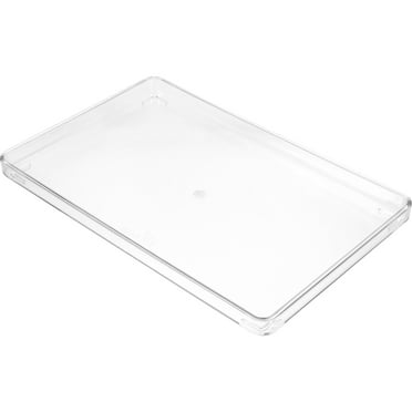 Hammont Clear Acrylic Tray for Serving and Home Décor Rectangle Lucite ...