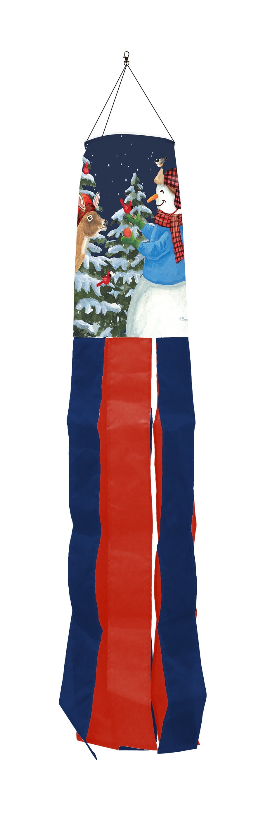 Season of Giving Christmas Windsock Snowman Deer 40"L Briarwood Lane ...