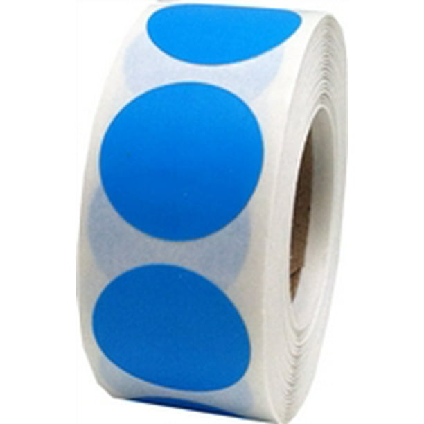 Light Blue Circle Dot Stickers | 0.75" Inch Round | 500 Pack - Walmart ...