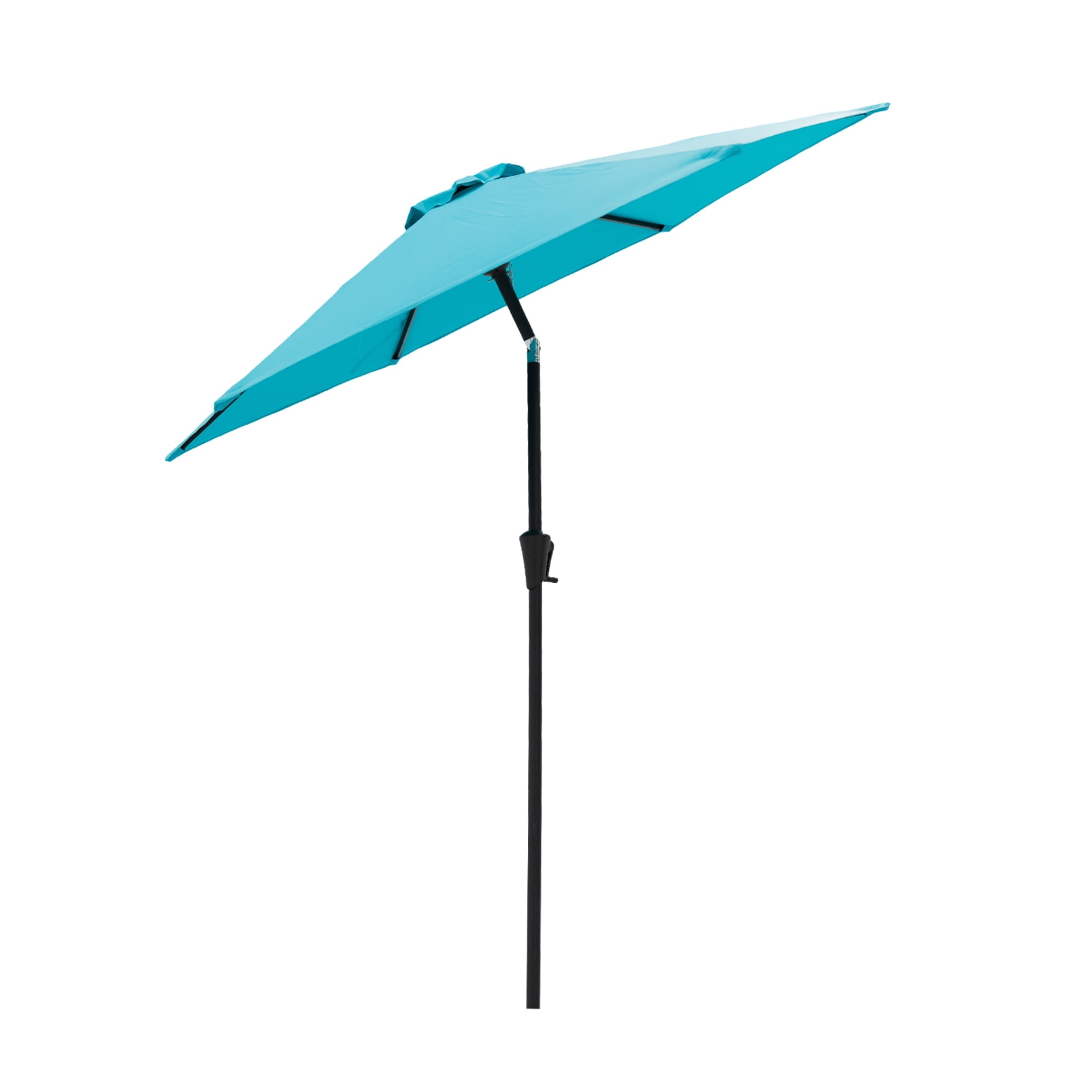 FLAME&SHADE 7.5 ft Outdoor Market Patio Table Umbrella with Tilt, Aqua ...