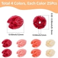 1 Set 100Pcs 4 Colors Dyed Coral Beads for DIY Jewelry Making Jasmine ...