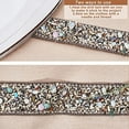 19.7 Inch Stone Chip Trim Hotfix Ribbon 1.4 Inch Wide Trimming Applique ...