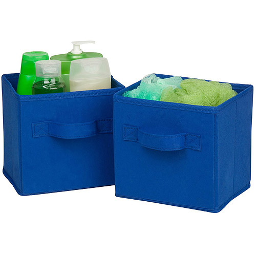 Honey Can Do Mini Non-Woven Foldable Storage Cube, Multicolor (Pack of ...