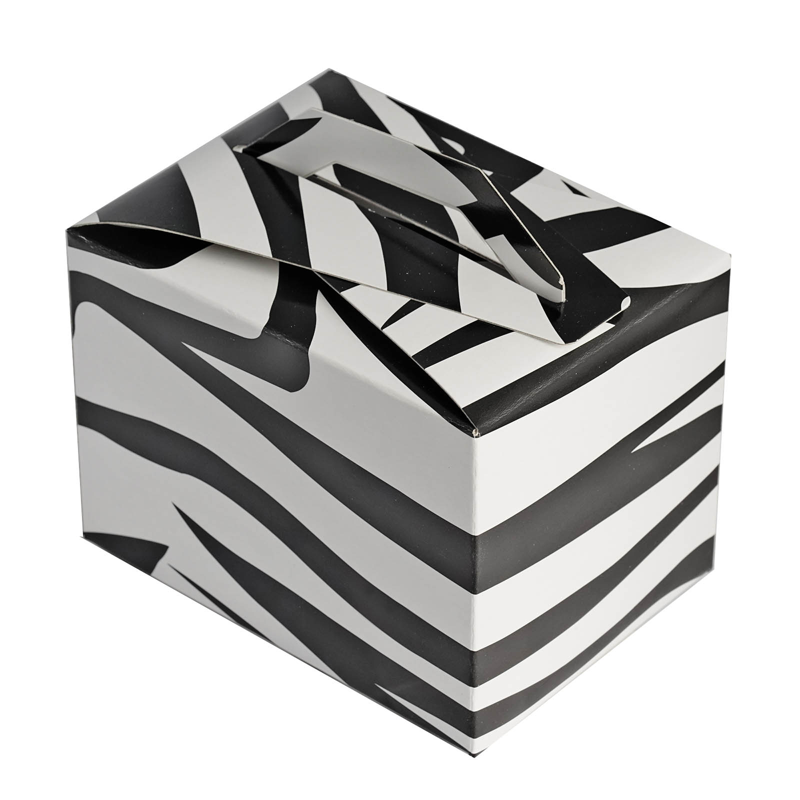 BalsaCircle 100 Zebra Black and White Tote Unique Favors Boxes ...