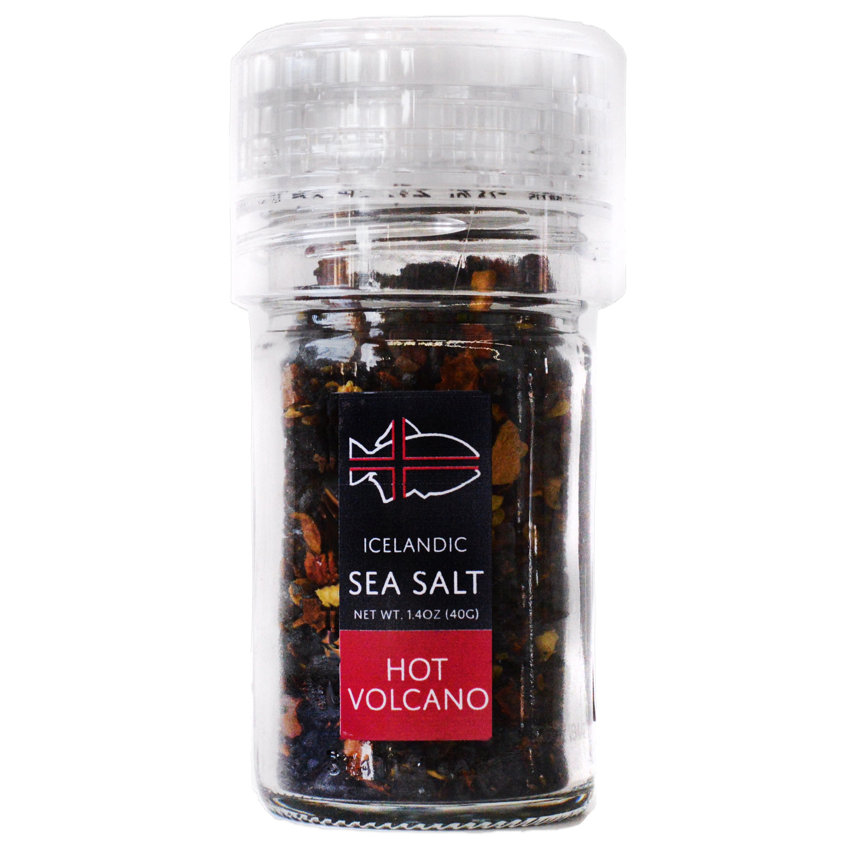 Hot Volcano - Icelandic Sea Salt Nordic Catch (1.4oz Adjustable Grinder ...