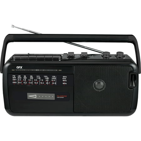 QFX AM/FM/SW1-2 4 BAND RADIO/CASSETTE RECORDER - Walmart.com