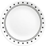 Corelle Classic City Block, 16-Piece, White and Black, Dinnerware Set ...