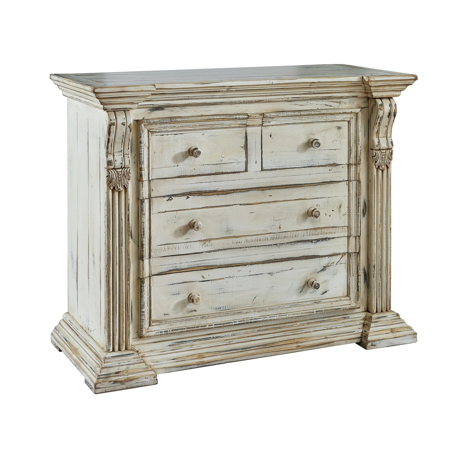 Picket House Reba Accent Chest in Antique White - Walmart.com