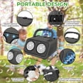 FXKJMC Dual Fan Bubble Machine, 20000+ Bubbles/Min, LED Light, Portable ...