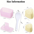 ACDANC Onigiri Mold Triangle,3 Pieces Musubi Press Mold Rice Ball ...