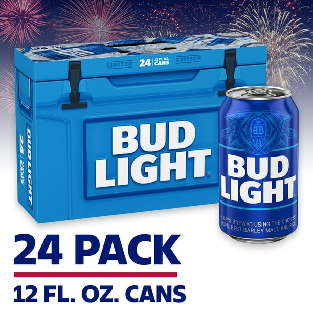 Bud Light Beer, 24 Pack Beer, 12 FL OZ Cans - Walmart.com - Walmart.com