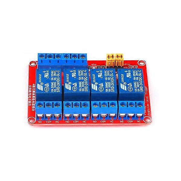 4-channel relay module with optocoupler isolation High/low level ...